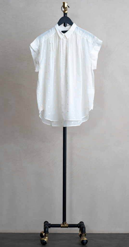 Nili Lotan Normandy Blouse Ivory | Elizabeth & Prince
